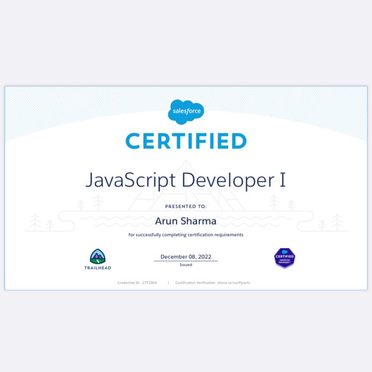 Arun Sharma on LinkedIn: #salesforce #javascript #javascriptdeveloper # ... Arun Sharma on LinkedIn: #salesforce #javascript #javascriptdeveloper # ...