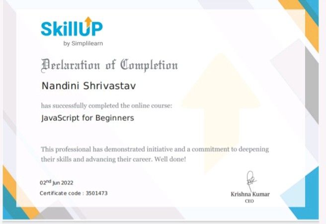 Nandini Shrivastav on LinkedIn: #javascript Nandini Shrivastav on LinkedIn: #javascript