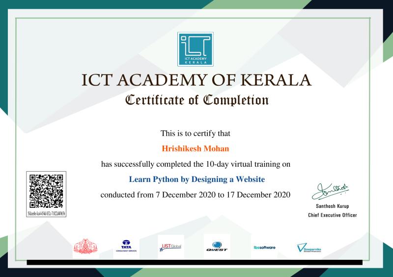 #python #flask | Hrishikesh Mohan #python #flask | Hrishikesh Mohan