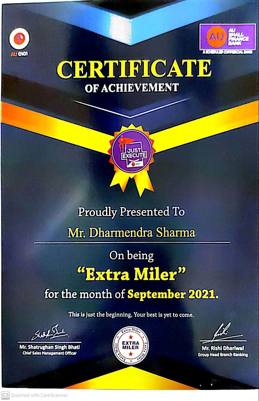 #extramiler #bank #finance #achievement | Dharmendra Sharma #extramiler #bank #finance #achievement | Dharmendra Sharma