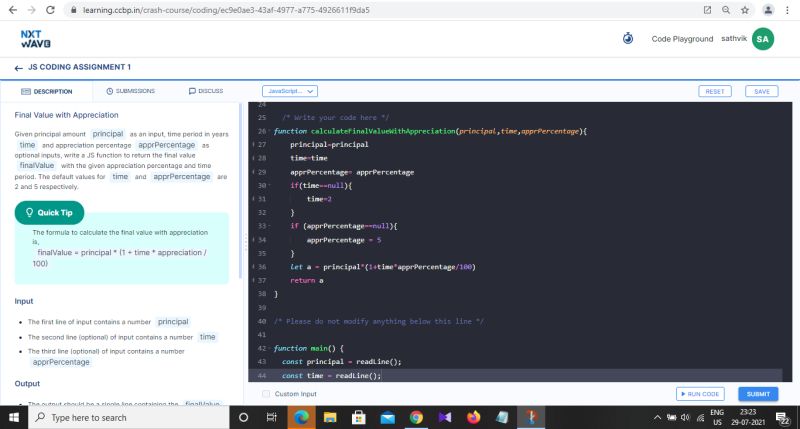 Sathvik Kodati on LinkedIn: #ccbp #nxtwave #frontend #javascript #day14 ... Sathvik Kodati on LinkedIn: #ccbp #nxtwave #frontend #javascript #day14 ...