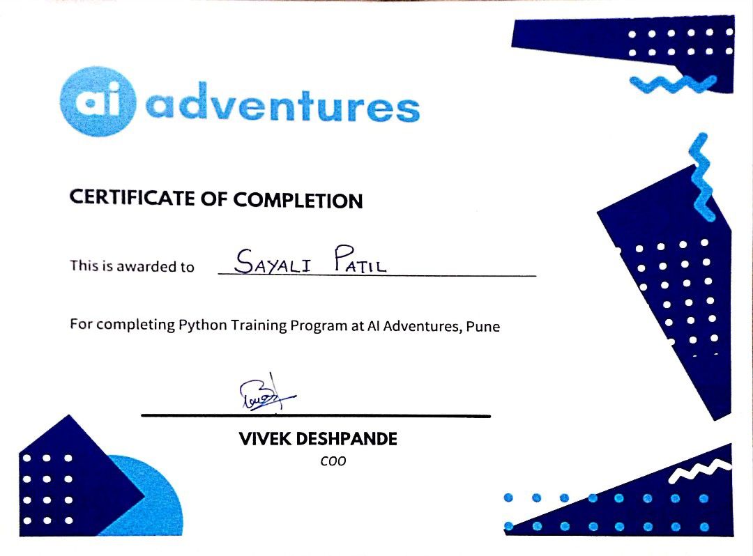 Sayali Patil på LinkedIn: #python #pythonprogramminglanguage Sayali Patil på LinkedIn: #python #pythonprogramminglanguage