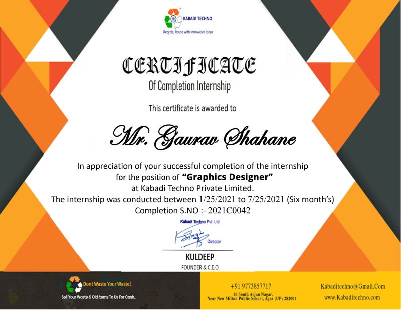 Thank you so much kuldeep singh, Kabadi Techno for giving me this ... Thank you so much kuldeep singh, Kabadi Techno for giving me this ...