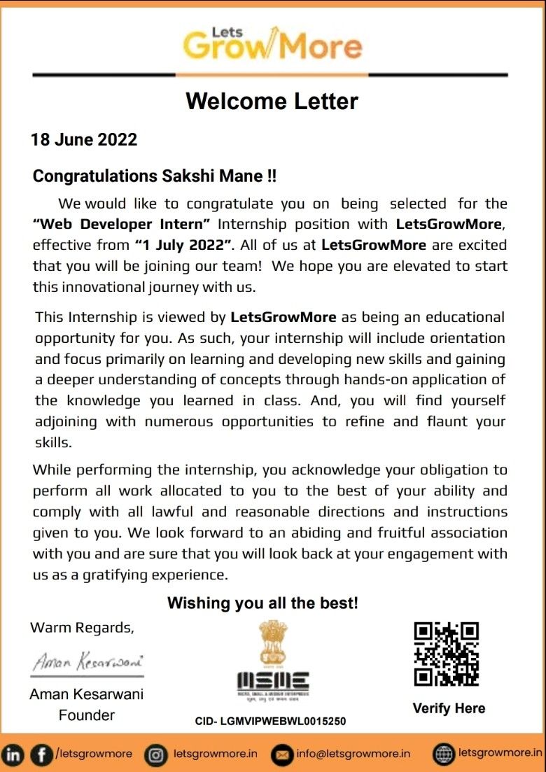 Sakshi Mane posted on LinkedIn Sakshi Mane posted on LinkedIn