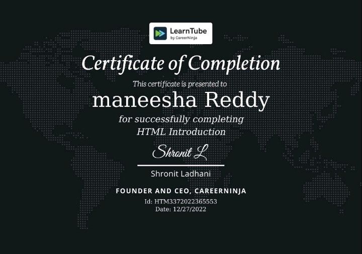 Maneesha Sirigireddy on LinkedIn: #codingninjas #html Maneesha Sirigireddy on LinkedIn: #codingninjas #html