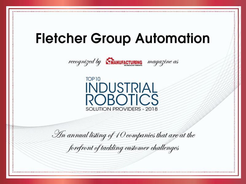 Fletcher Group Automation is proud to be recognized as one of the TOP ... Fletcher Group Automation is proud to be recognized as one of the TOP ...