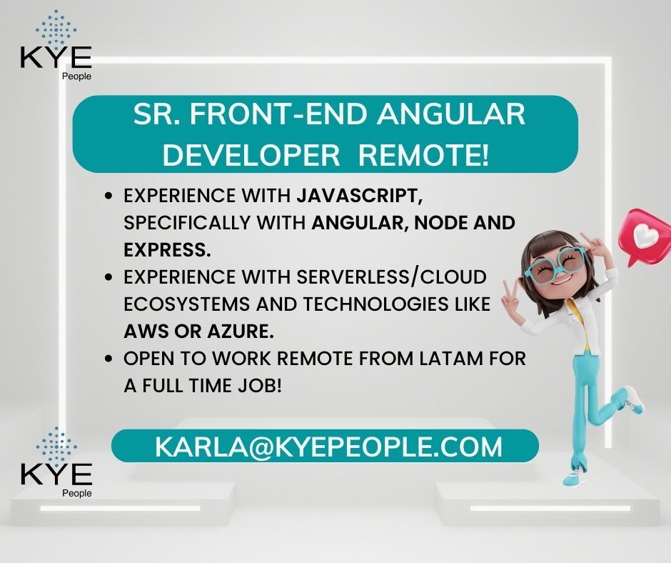 #greatopportunity #angular #nodejs #fullstackdeveloper | Jaime Arriola #greatopportunity #angular #nodejs #fullstackdeveloper | Jaime Arriola