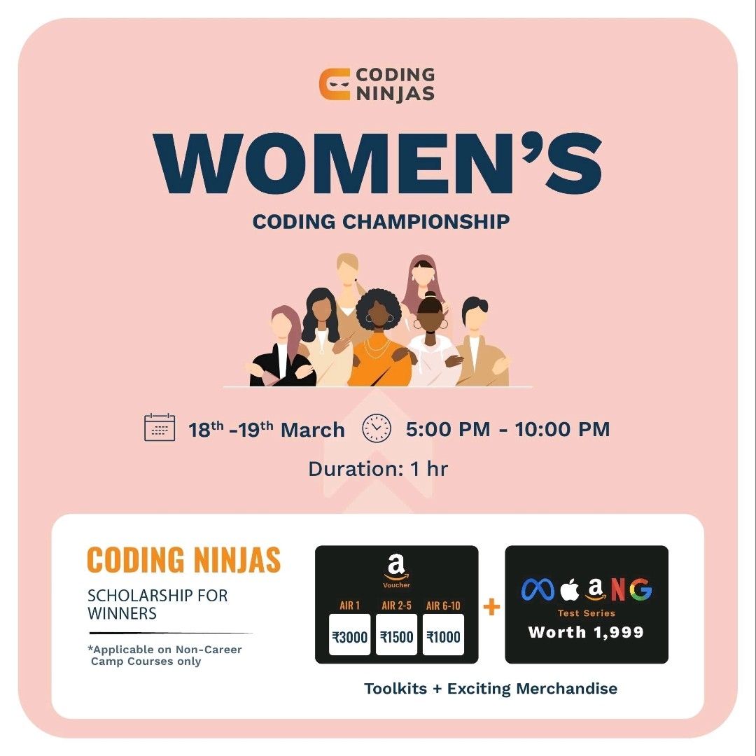 Coding Ninjas on LinkedIn: #coding #future #scholarship #challenge Coding Ninjas on LinkedIn: #coding #future #scholarship #challenge