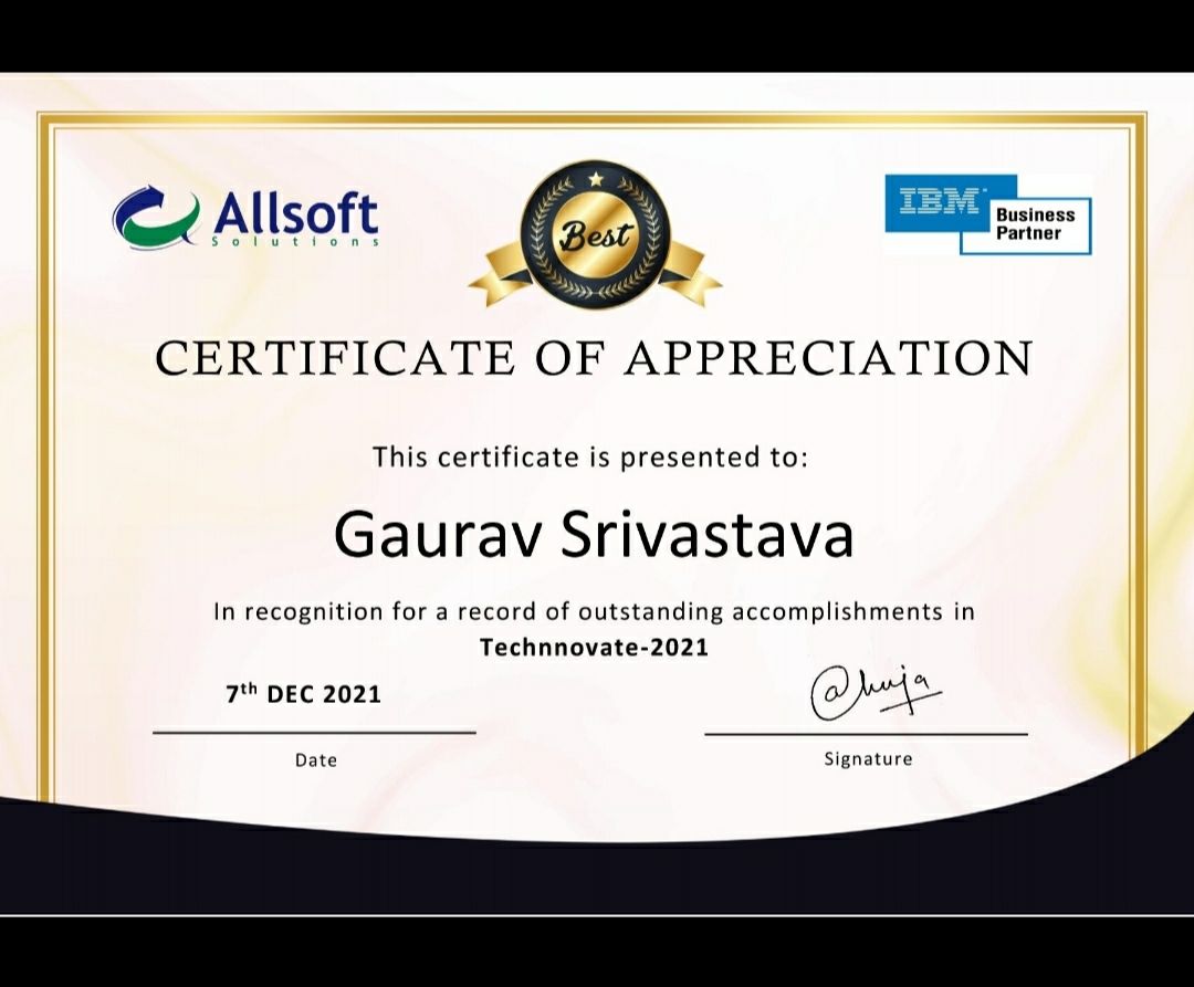 Gaurav Srivastava on LinkedIn: #ibmindia #ibm Gaurav Srivastava on LinkedIn: #ibmindia #ibm