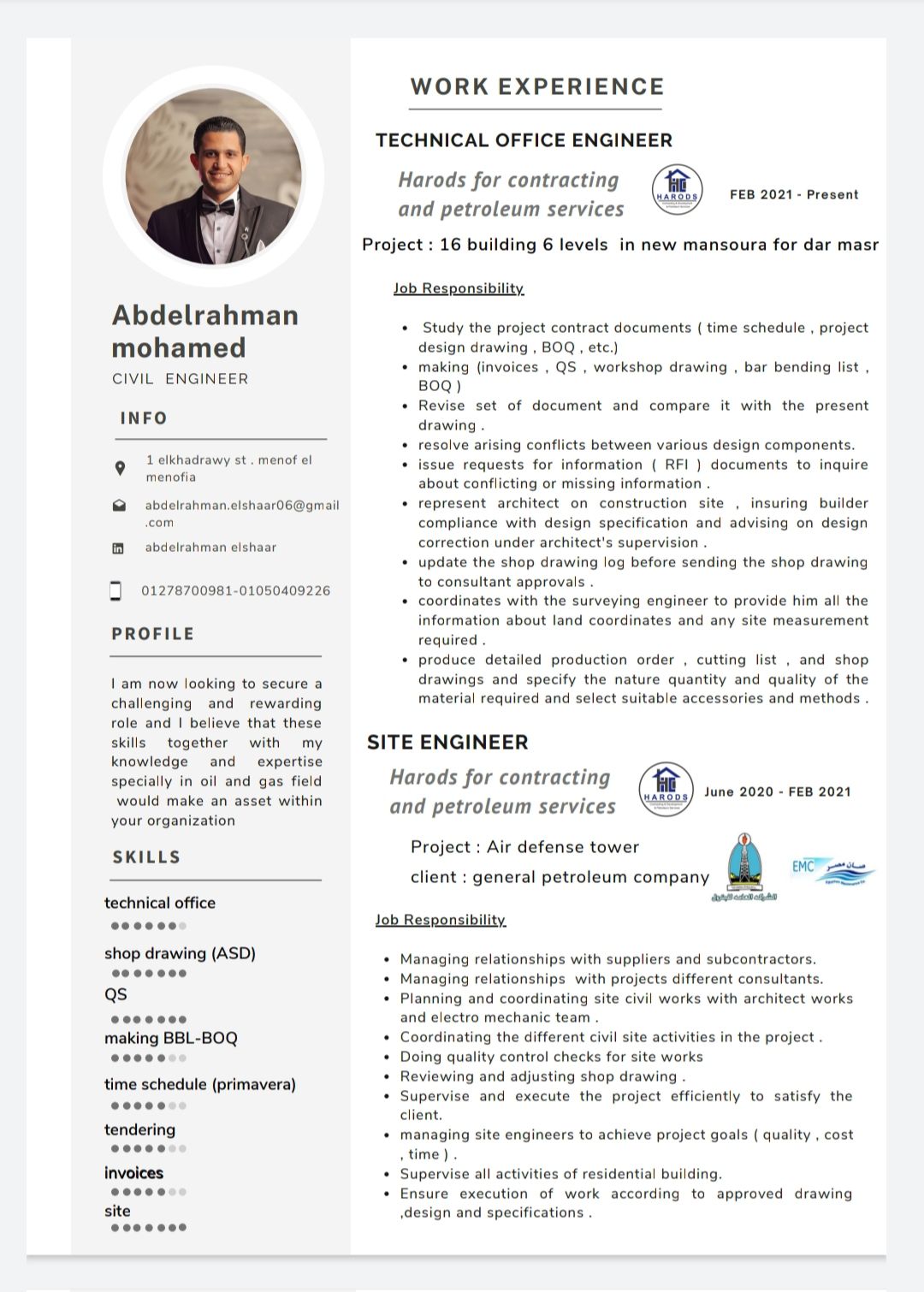 abdelrahman elshaar on LinkedIn: technical office engineer (resume) abdelrahman elshaar on LinkedIn: technical office engineer (resume)
