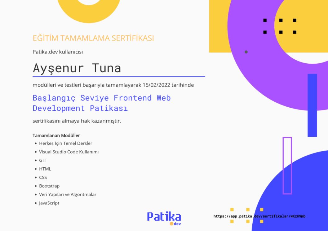 Ayşenur Tuna LinkedIn‘de: #html #css #bootstrap #javascript # ... Ayşenur Tuna LinkedIn‘de: #html #css #bootstrap #javascript # ...