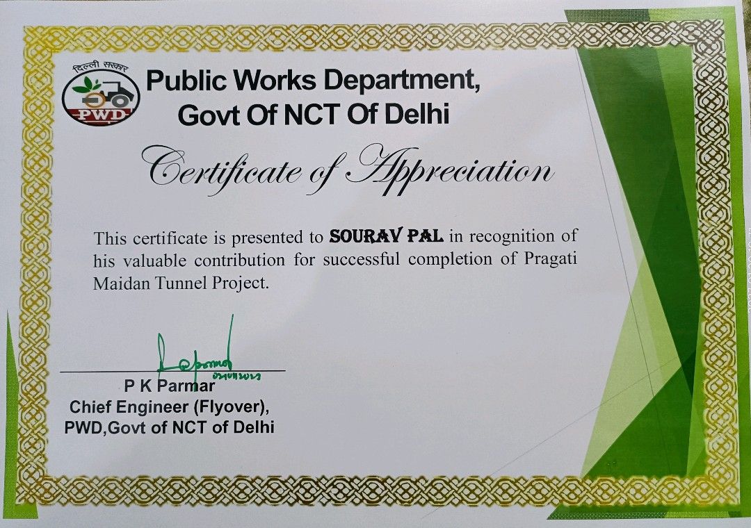 Sourav Pal on LinkedIn: Certificate of Appreciation from PWD Sourav Pal on LinkedIn: Certificate of Appreciation from PWD