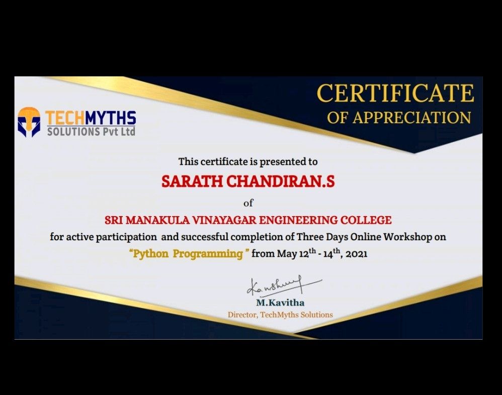 #pythonprogramming #programminglanguage #python3 | Sarath Chandiran S #pythonprogramming #programminglanguage #python3 | Sarath Chandiran S