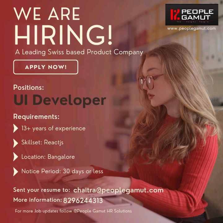 Chaitra Achar on LinkedIn: #hiring #reactjs #reactjs #reactjsjobs # ... Chaitra Achar on LinkedIn: #hiring #reactjs #reactjs #reactjsjobs # ...