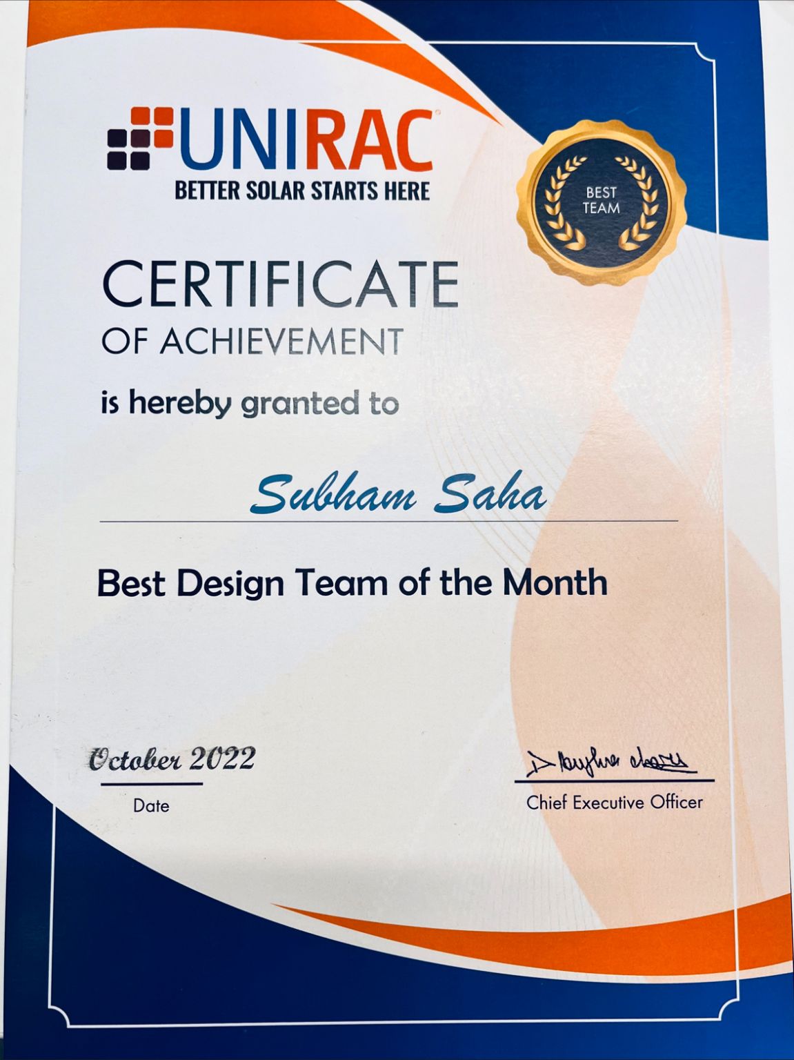 Subham Saha on LinkedIn: #achievements Subham Saha on LinkedIn: #achievements