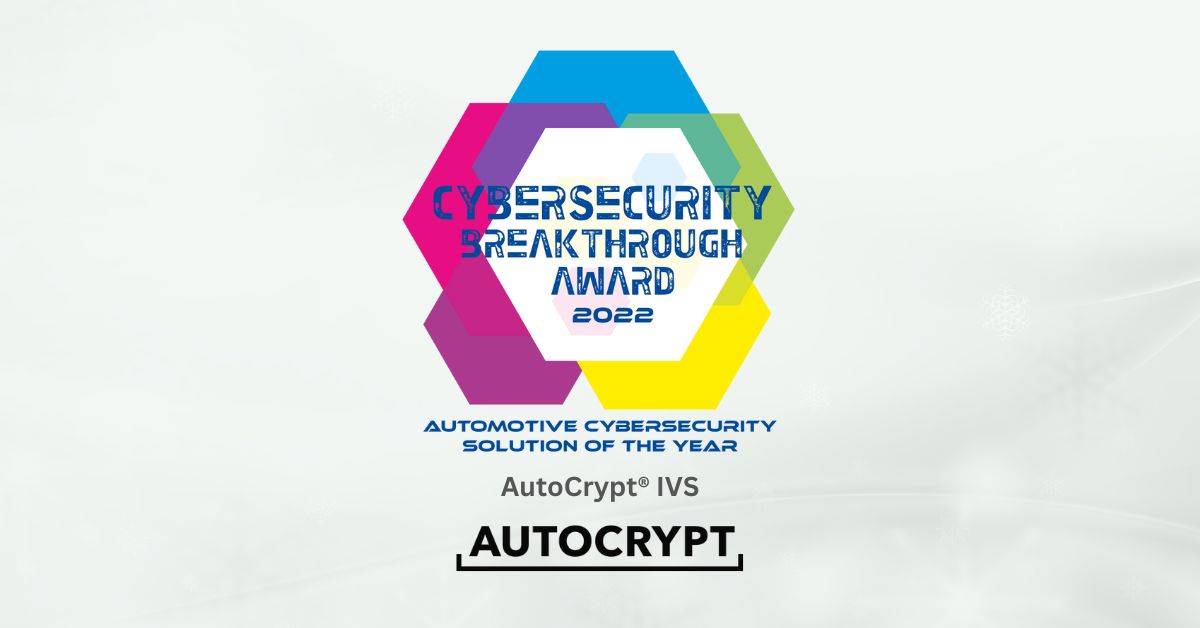 Jaeson Yoo on LinkedIn: AutoCrypt IVS Named Automotive Cybersecurity ... Jaeson Yoo on LinkedIn: AutoCrypt IVS Named Automotive Cybersecurity ...