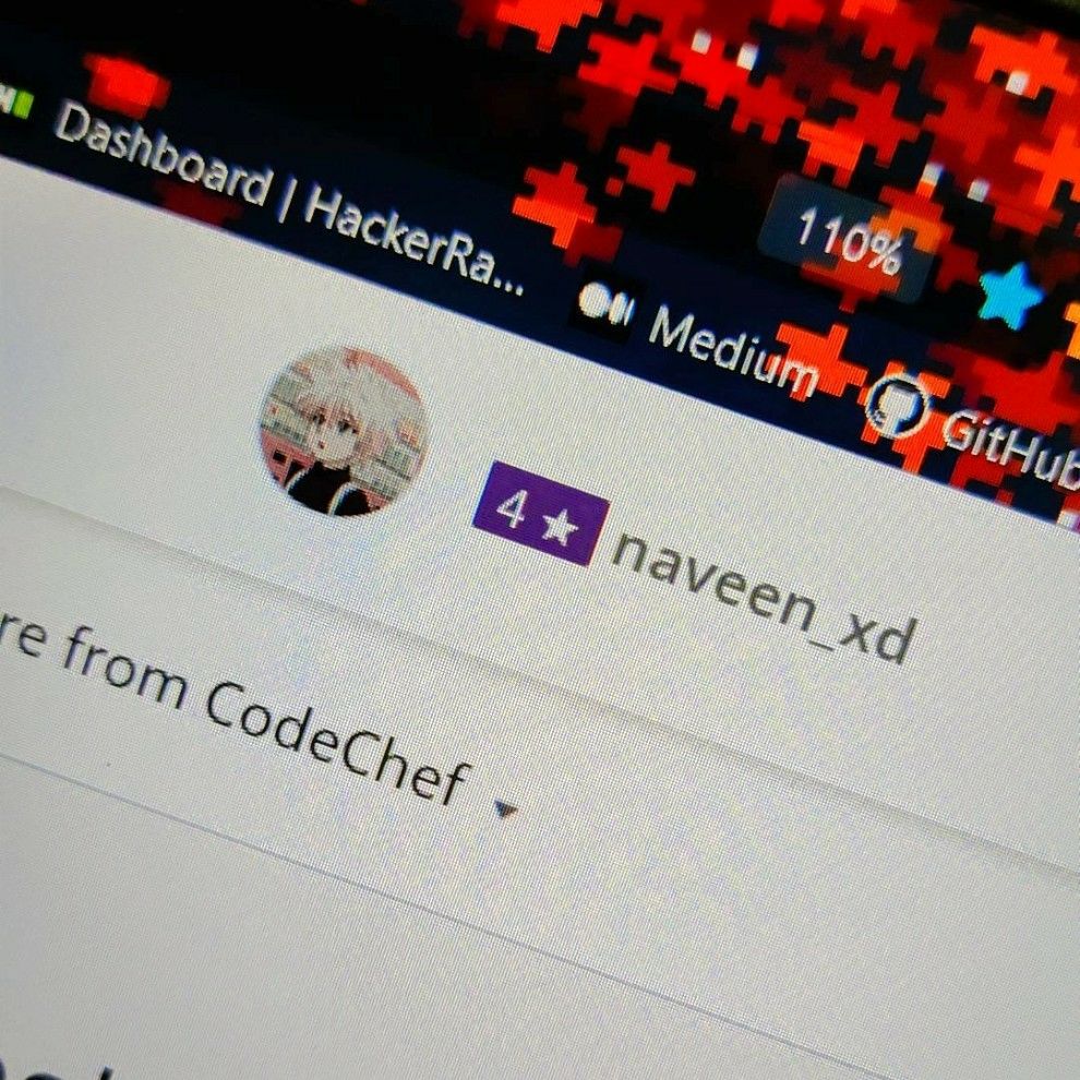 Naveen Chandra on LinkedIn: #codechef #cp #competitiveprogramming Naveen Chandra on LinkedIn: #codechef #cp #competitiveprogramming