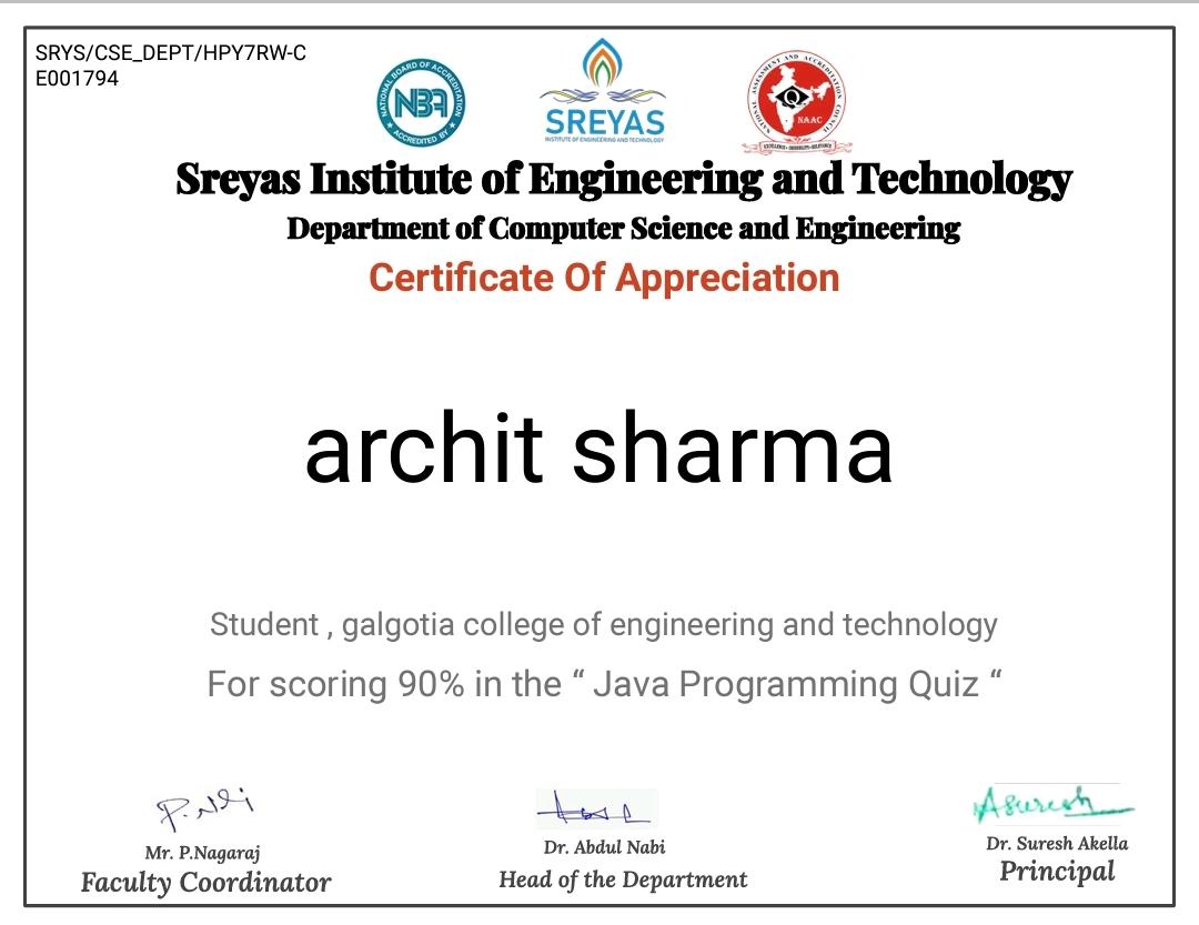 Archit Sharma on LinkedIn: #javaprogramming #coding Archit Sharma on LinkedIn: #javaprogramming #coding
