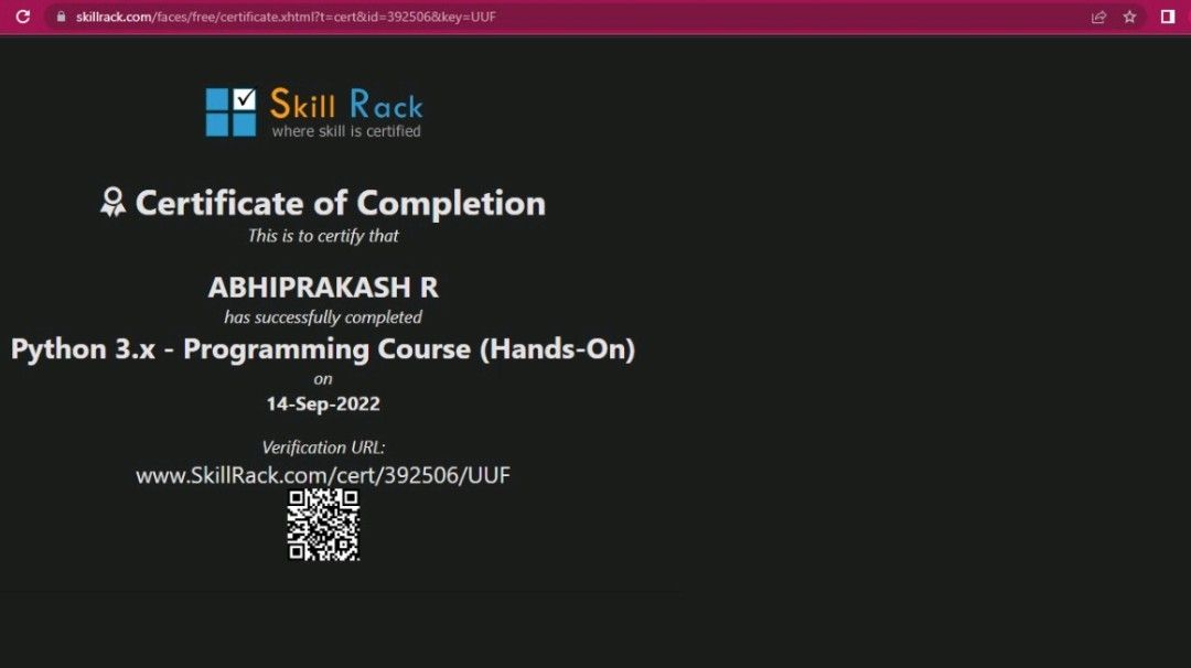 Abhiprakash rajesh on LinkedIn: #pythonprogramming #skillrack #python Abhiprakash rajesh on LinkedIn: #pythonprogramming #skillrack #python