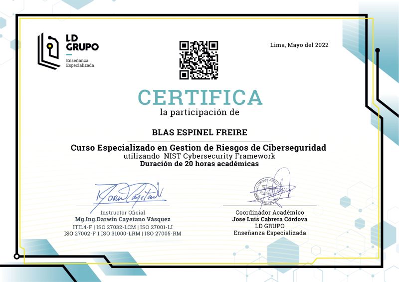 Blas Espinel posted on LinkedIn Blas Espinel posted on LinkedIn