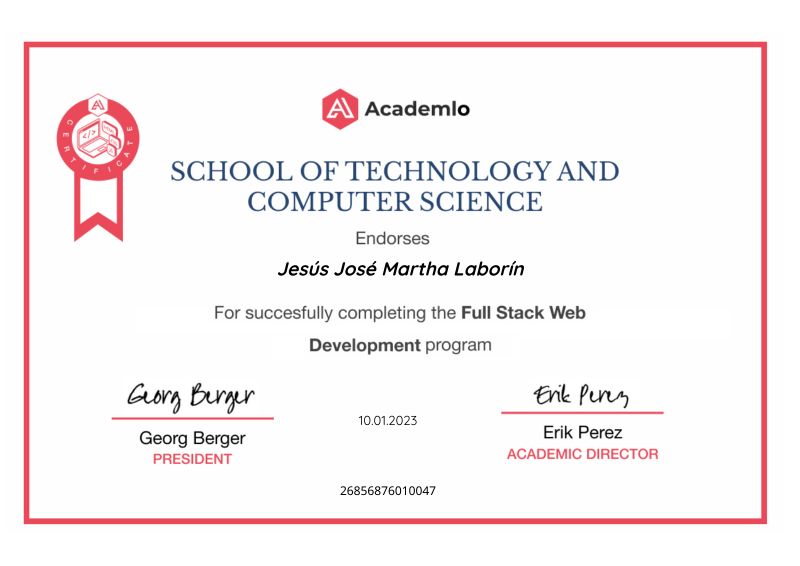 Jesus Jose Martha Laborin on LinkedIn: #javascript #fullstackdeveloper ... Jesus Jose Martha Laborin on LinkedIn: #javascript #fullstackdeveloper ...
