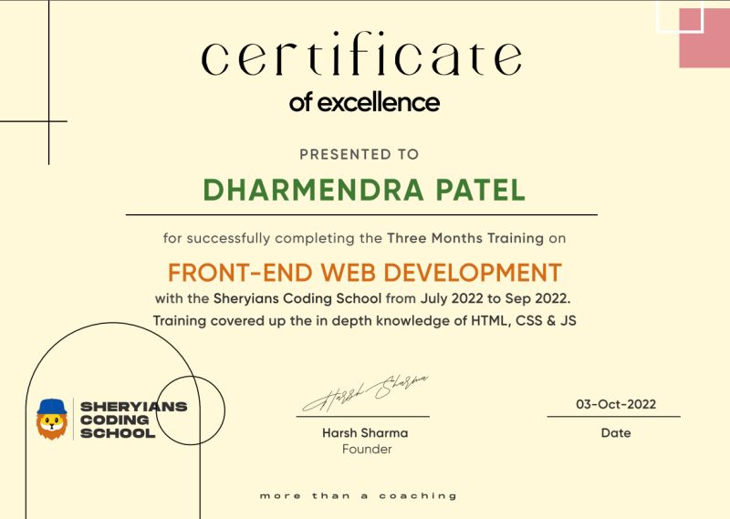 Dharmendra Patel on LinkedIn: #frontend #the #html5 #css3 #javascript Dharmendra Patel on LinkedIn: #frontend #the #html5 #css3 #javascript