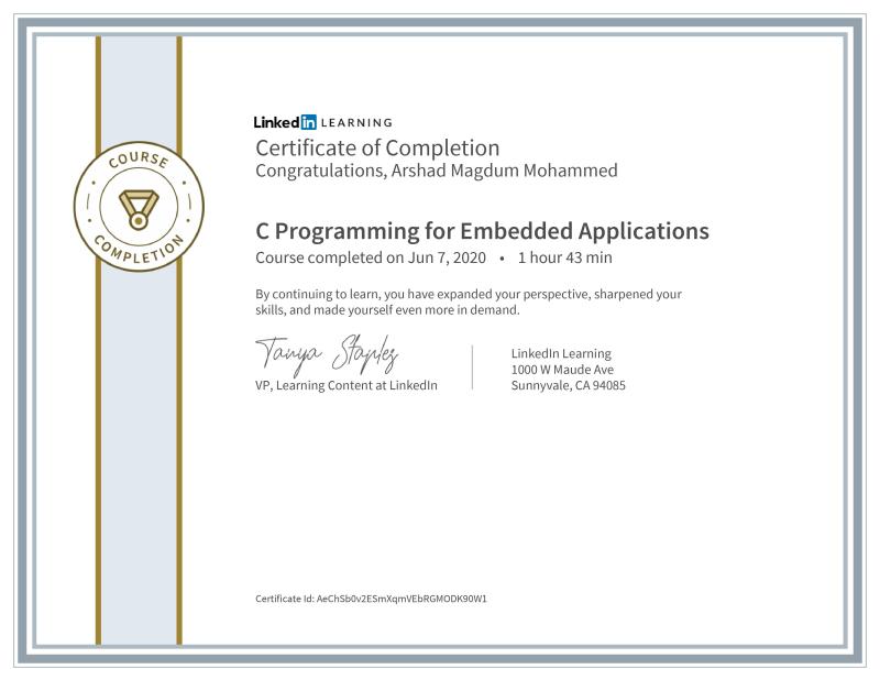 Arshad Magdum Mohammed on LinkedIn: #embeddedc #automotive Arshad Magdum Mohammed on LinkedIn: #embeddedc #automotive