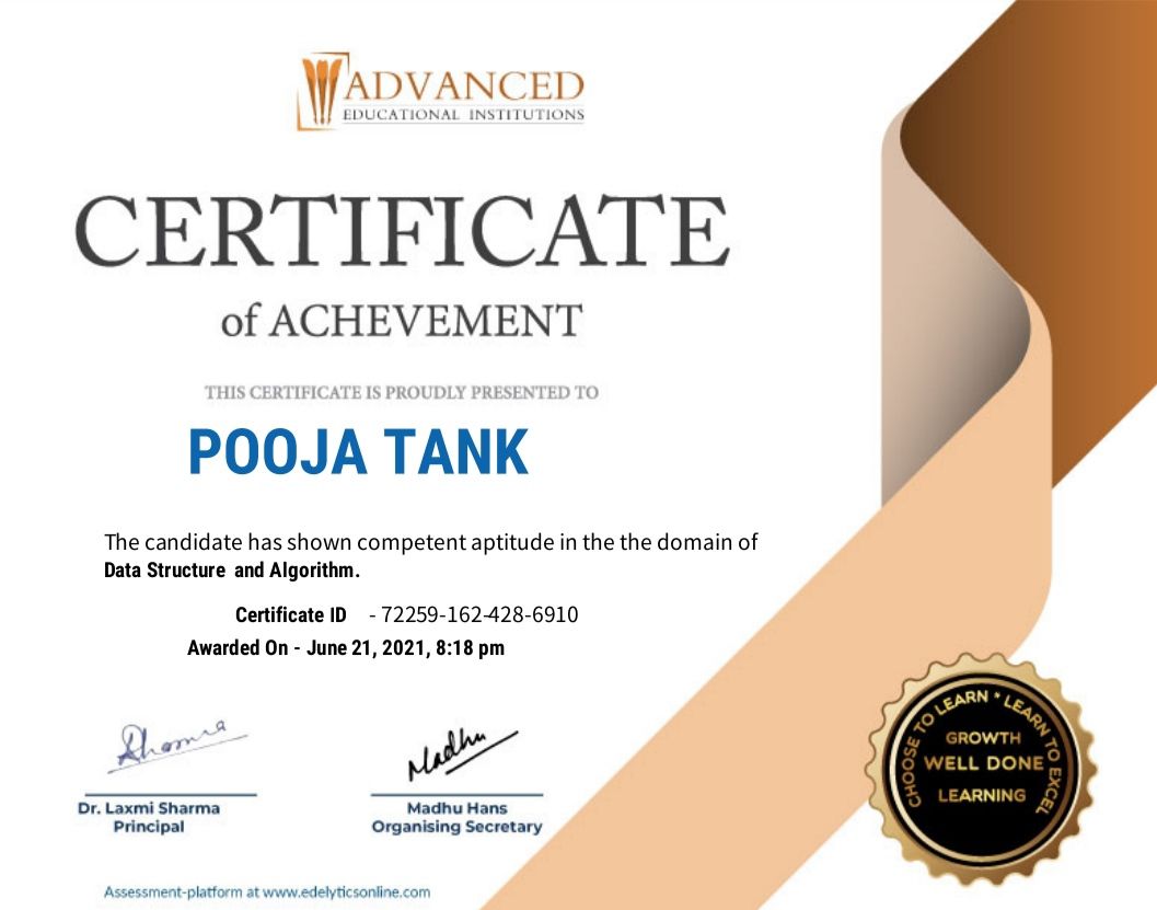 Tank Pooja on LinkedIn: #data #algorithms #datastructure Tank Pooja on LinkedIn: #data #algorithms #datastructure