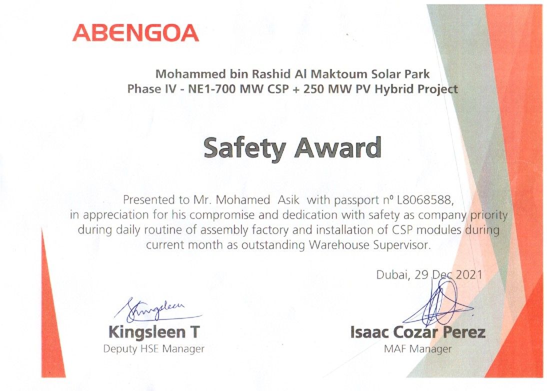 MOHAMED ASIK. on LinkedIn: #abengoa MOHAMED ASIK. on LinkedIn: #abengoa