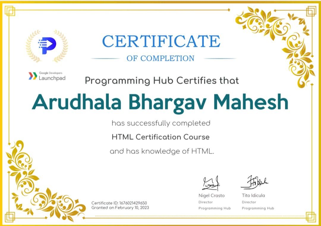 Bhargav Mahesh Arudhala on LinkedIn: #html #css Bhargav Mahesh Arudhala on LinkedIn: #html #css