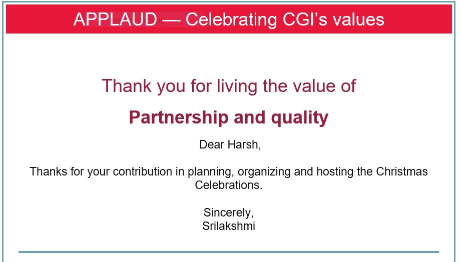 Harsh Kumar Jha on LinkedIn: #cgi #cgiforgood Harsh Kumar Jha on LinkedIn: #cgi #cgiforgood