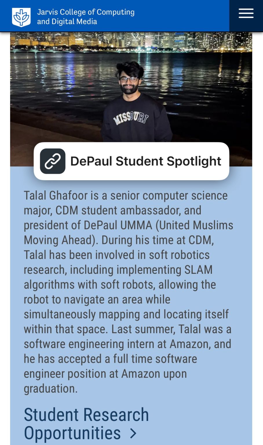 Talal Ghafoor on LinkedIn: With my time at DePaul University Jarvis ... Talal Ghafoor on LinkedIn: With my time at DePaul University Jarvis ...