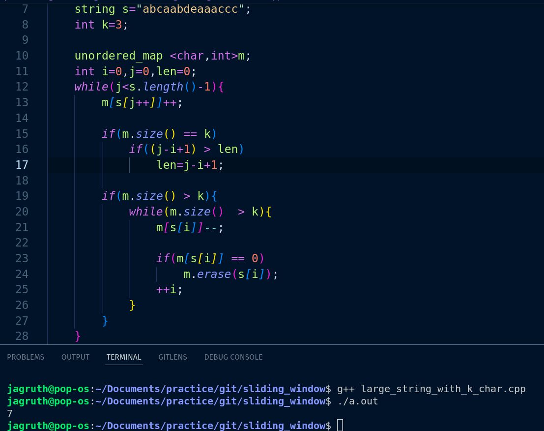 Jagruth Vasa on LinkedIn: #100daysofcode #gfg #string #slidingwindow # ... Jagruth Vasa on LinkedIn: #100daysofcode #gfg #string #slidingwindow # ...