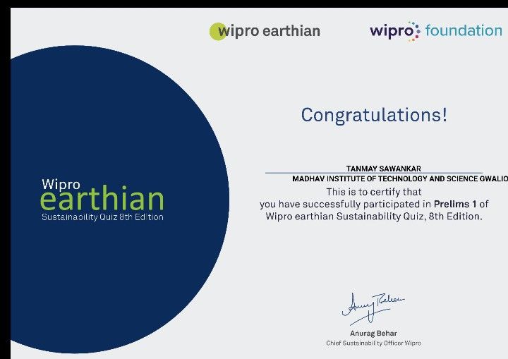 #sustainability #wipro | Tanmay Sawankar #sustainability #wipro | Tanmay Sawankar