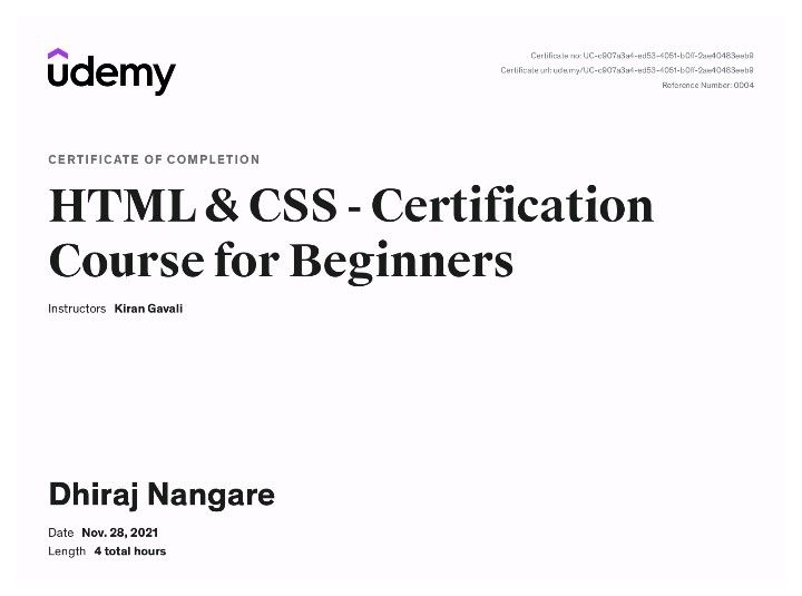 Dhiraj Nangare on LinkedIn: #html #css Dhiraj Nangare on LinkedIn: #html #css