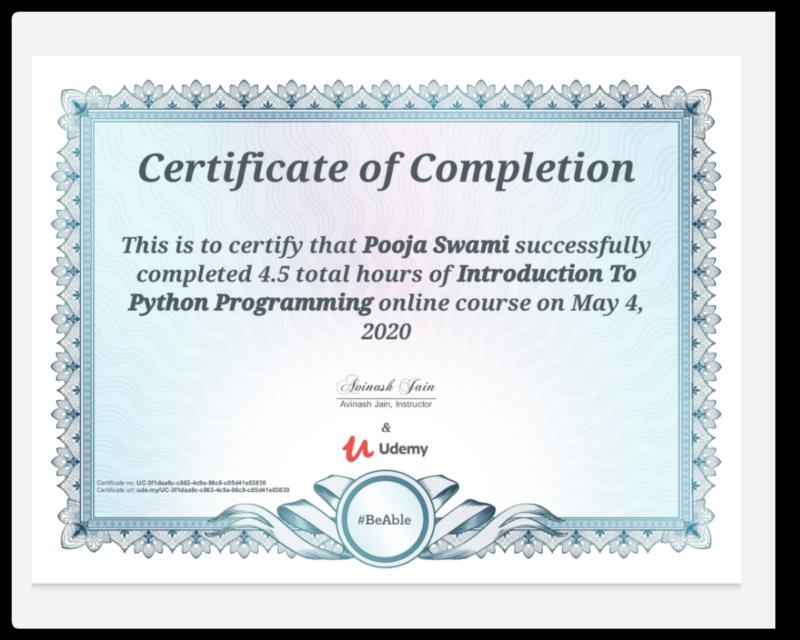 Pooja Swami on LinkedIn: #pythonprogramming Pooja Swami on LinkedIn: #pythonprogramming
