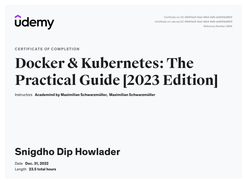 Snigdho Dip Howlader on LinkedIn: #docker #kubernetes #devops #udemy # ... Snigdho Dip Howlader on LinkedIn: #docker #kubernetes #devops #udemy # ...