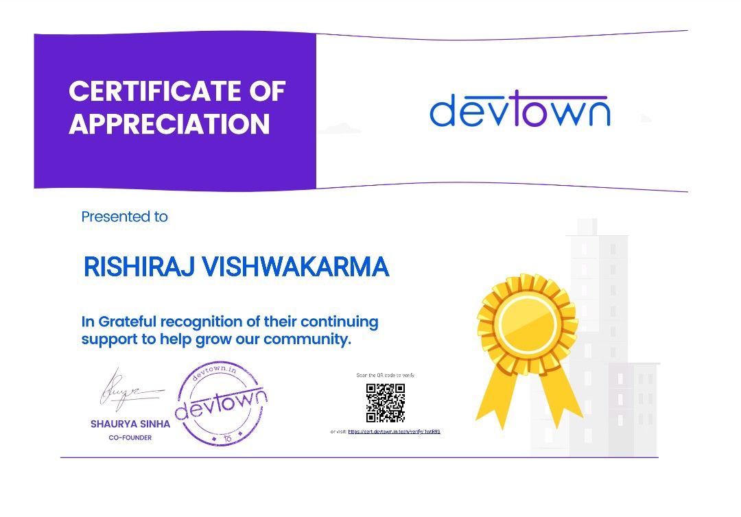 Certificate for appreciation in cloud computing. | Rishi Raj Vishwakarma Certificate for appreciation in cloud computing. | Rishi Raj Vishwakarma