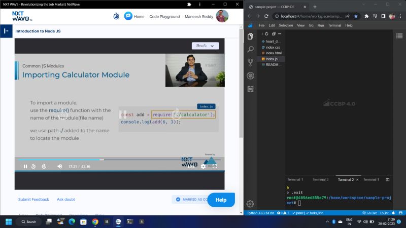 Maneesh Reddy Narra on LinkedIn: #nodejs #day97 #100daysofcodechallenge ... Maneesh Reddy Narra on LinkedIn: #nodejs #day97 #100daysofcodechallenge ...