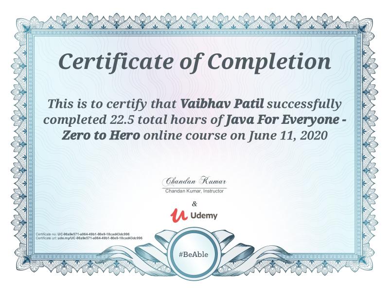 Vaibhav Patil on LinkedIn: #javaprogramming #corejava #udemy Vaibhav Patil on LinkedIn: #javaprogramming #corejava #udemy