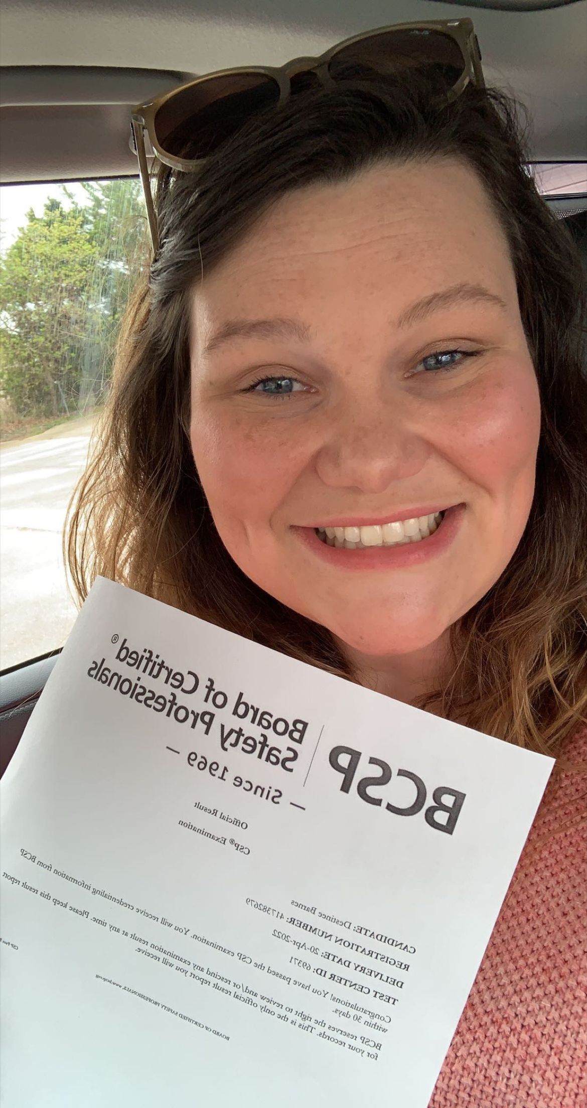 Passed the CSP today! | Destinee Barnes, CSP, RSO | 118 comments Passed the CSP today! | Destinee Barnes, CSP, RSO | 118 comments