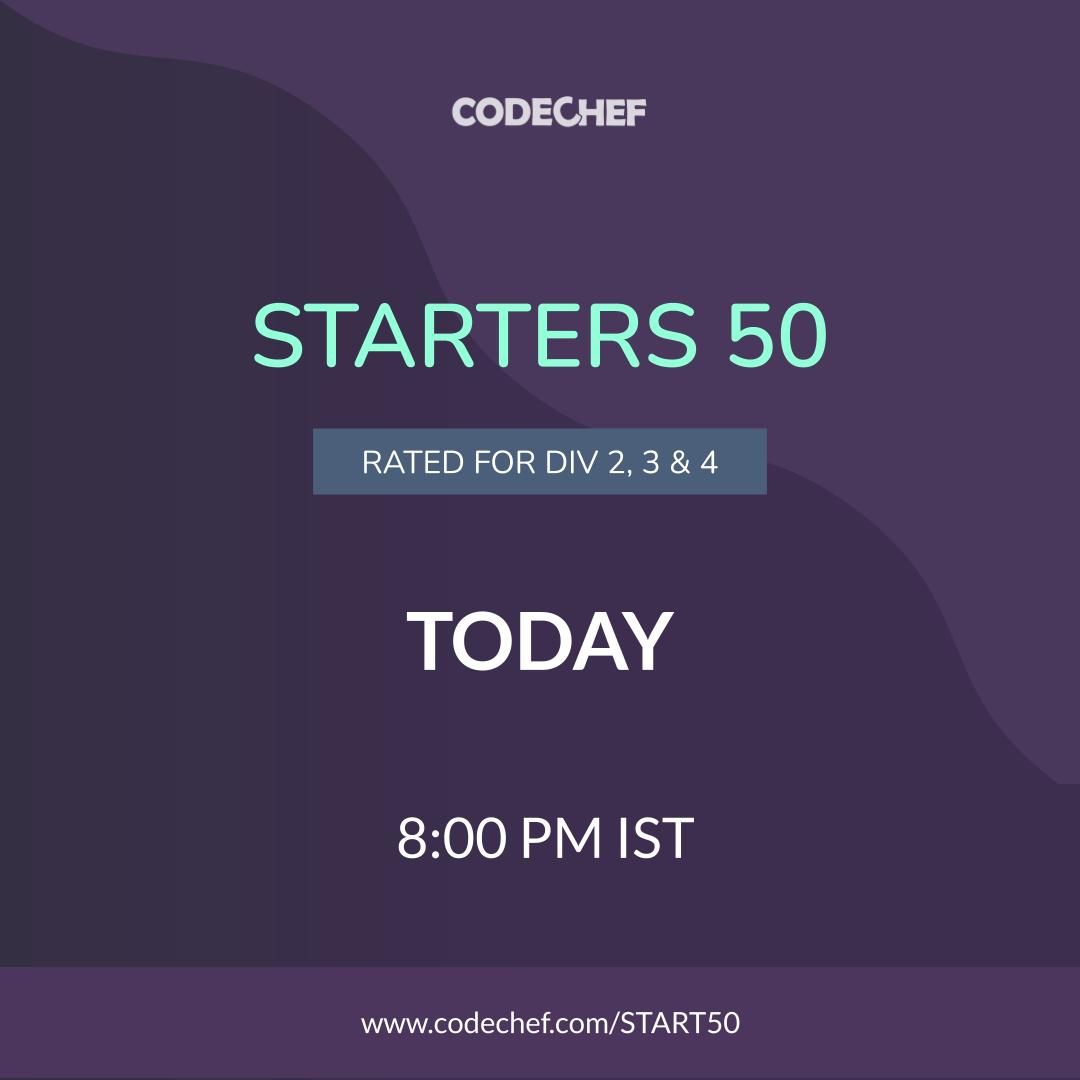 #codechef #coding #starters | CodeChef #codechef #coding #starters | CodeChef