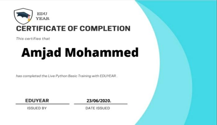 Amjad Mohammed on LinkedIn: #eduyear #python | 10 comments Amjad Mohammed on LinkedIn: #eduyear #python | 10 comments