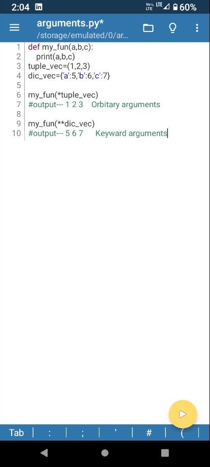 Vemula Sahithya on LinkedIn: arguments @ python developer Vemula Sahithya on LinkedIn: arguments @ python developer