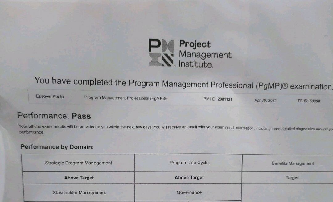 Essowè ABALO on LinkedIn: #pgmp #proudworldcitizen #proudtogolese | 100 ... Essowè ABALO on LinkedIn: #pgmp #proudworldcitizen #proudtogolese | 100 ...