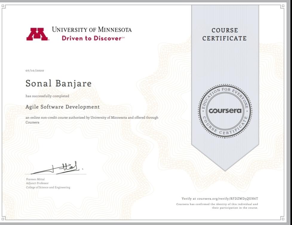 Sonal Banjare on LinkedIn: Successfully completed Sonal Banjare on LinkedIn: Successfully completed