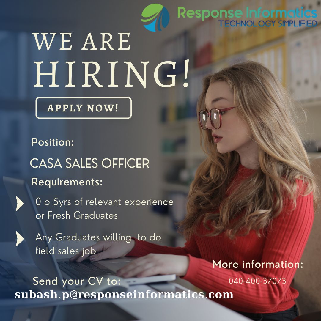 Response Informatics on LinkedIn: #hiringalert #multipleopenings # ... Response Informatics on LinkedIn: #hiringalert #multipleopenings # ...