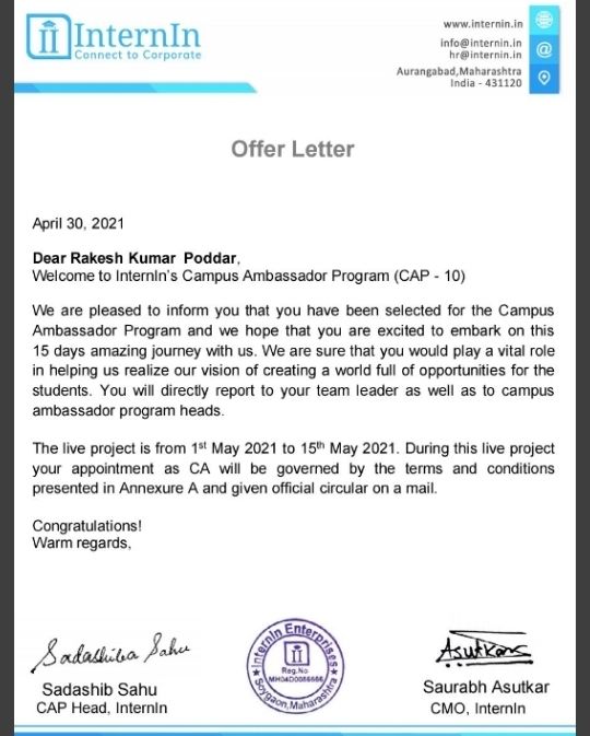 Rakesh kumar Poddar on LinkedIn: #education #internin #internin # ... Rakesh kumar Poddar on LinkedIn: #education #internin #internin # ...