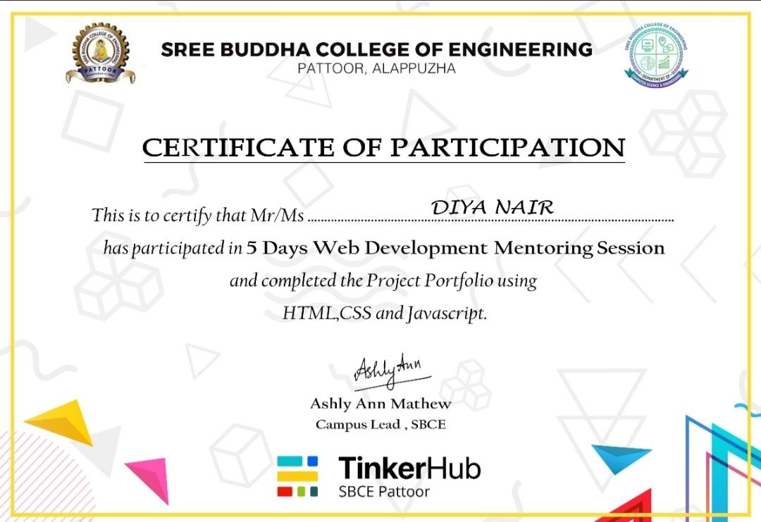 Completed a 5 days Completed a 5 days