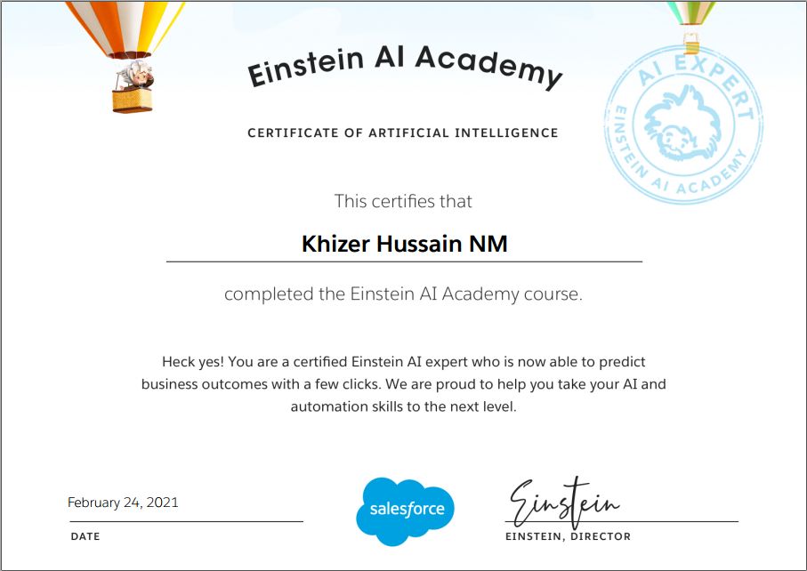 Khizer Hussain on LinkedIn: #salesforce #einsteinanalytics #certified # ... Khizer Hussain on LinkedIn: #salesforce #einsteinanalytics #certified # ...